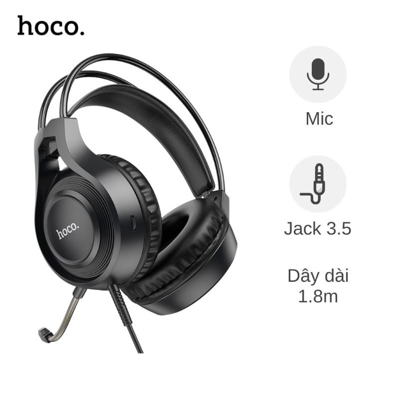 tai nghe gaming có dây Hoco W106 Jack 3.5mm dây dài 1m8 | Shopee Việt Nam