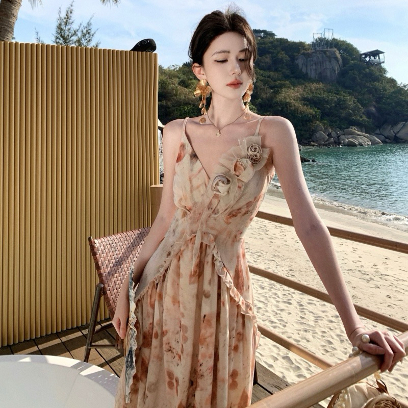 Đầm hoa vintage kiêu sa | 1367 | Shopee Việt Nam