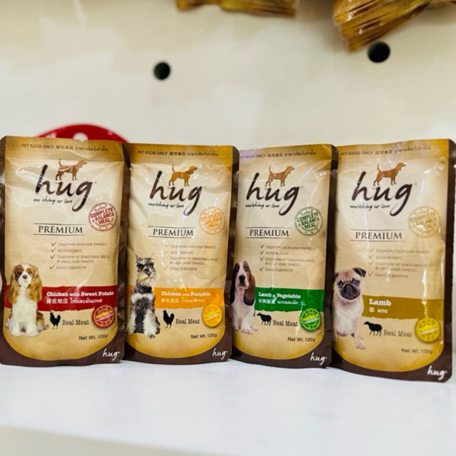 Pate Hug cho chó Bổ Sung Chất Xơ, thức ăn ướt dinh dưỡng 120g | Shopee ...