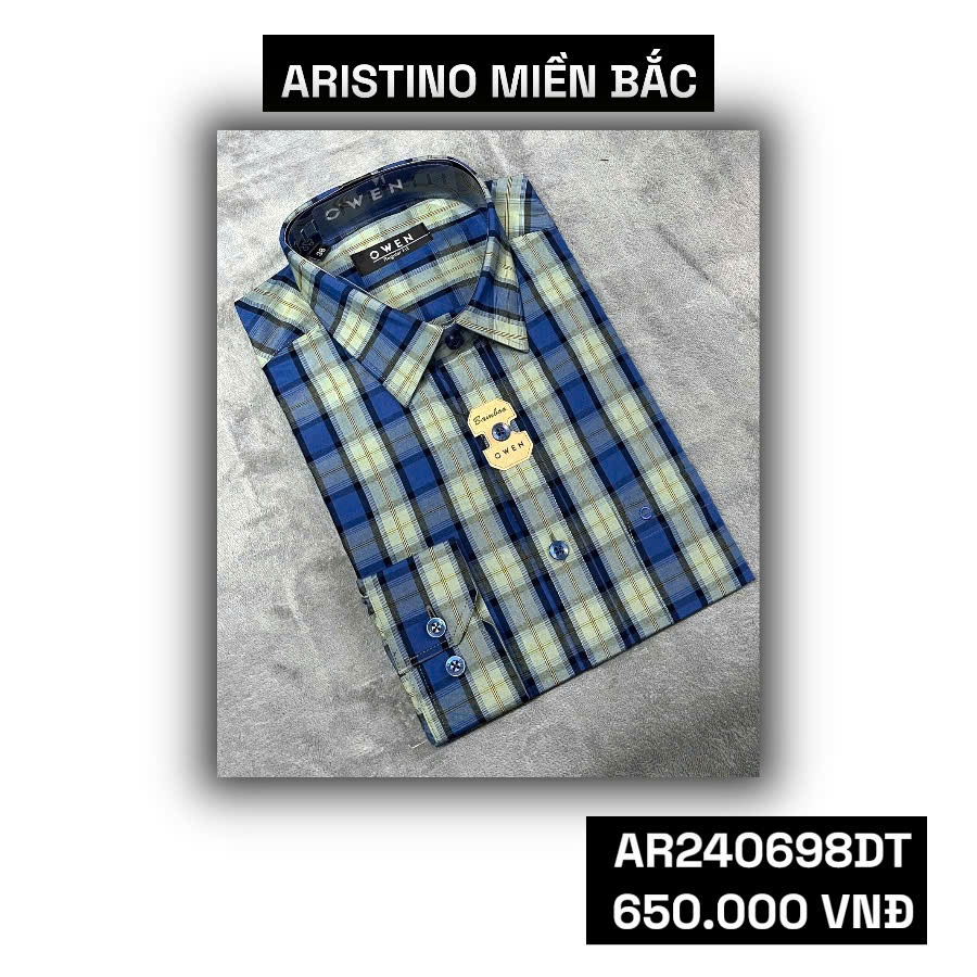 [mã 24] Áo sơ mi Owen mẫu 2024 AR240698DT form Regular Fit suông vừa ...