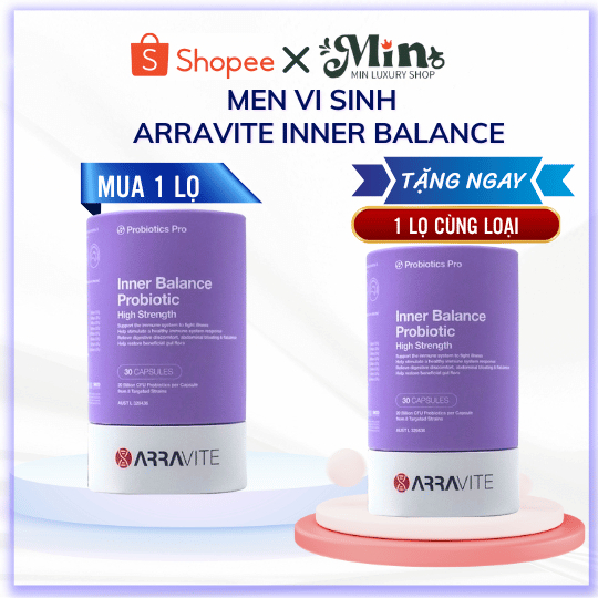Men Vi Sinh Arrivate Inner Balance Probiotic- Men Phụ Nữ Dạng Viên Uống ...