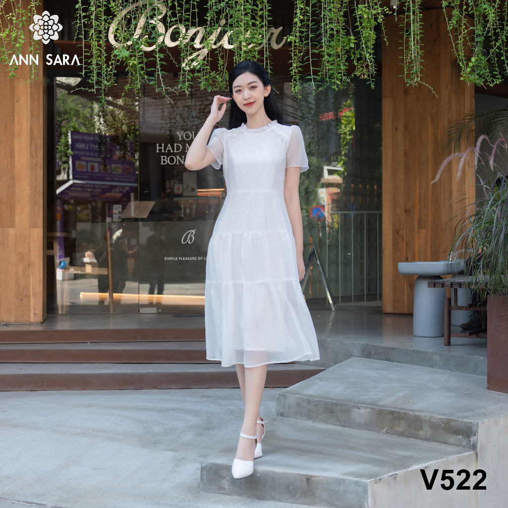 Đầm Suông Dáng Dài, Váy Liền Thân Cổ Bèo Xinh Đẹp ANN SARA V522-V523 ...