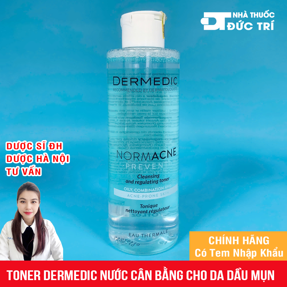 Toner da dầu mụn, làm dịu, se khít lỗ chân lông Dermedic NORMACNE ...