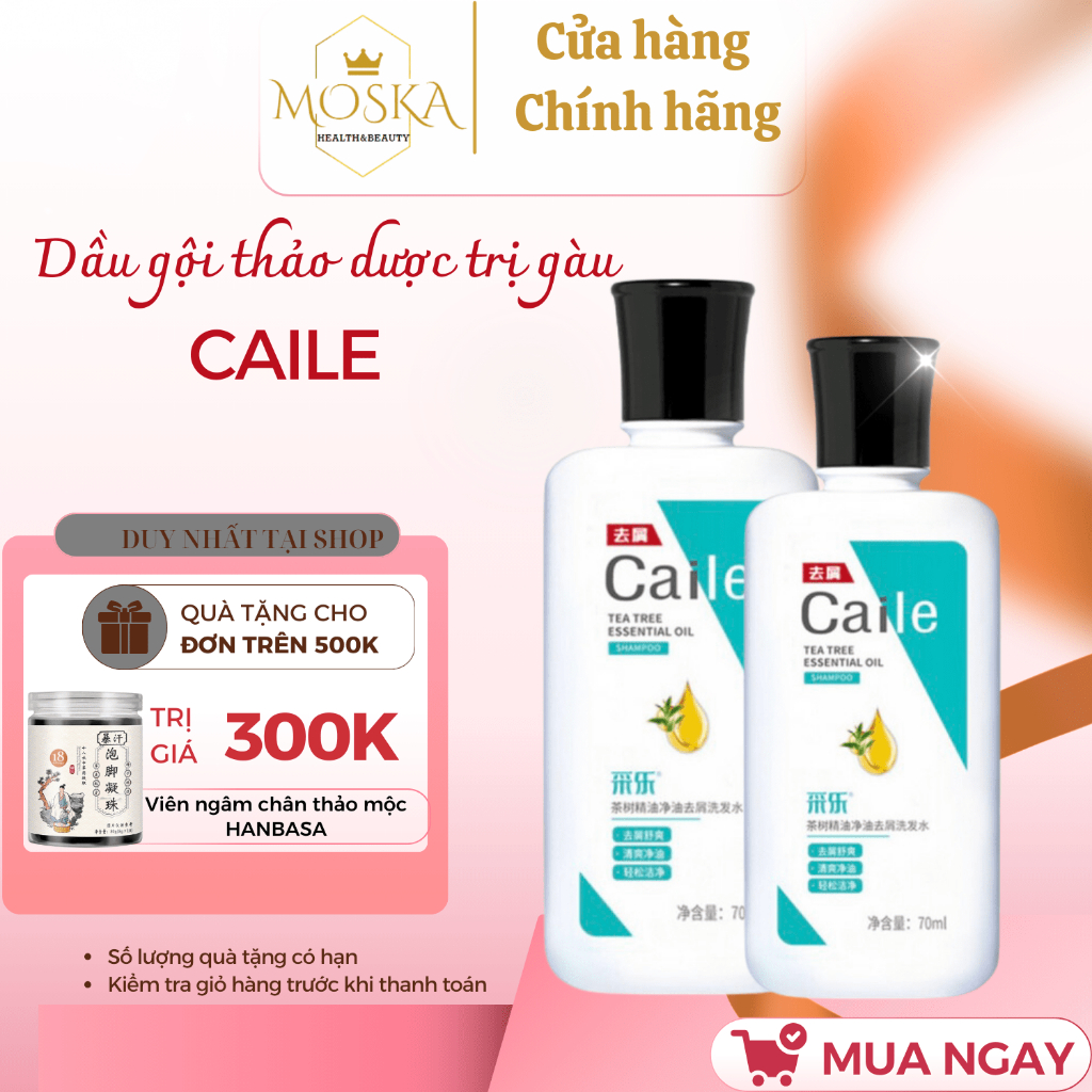 DẦU GỘI THẢO DƯỢC CAILE - TINH CHẤT TRÀM TRÀ SẠCH GÀU, GIẢM NẤM DA ĐẦU ...