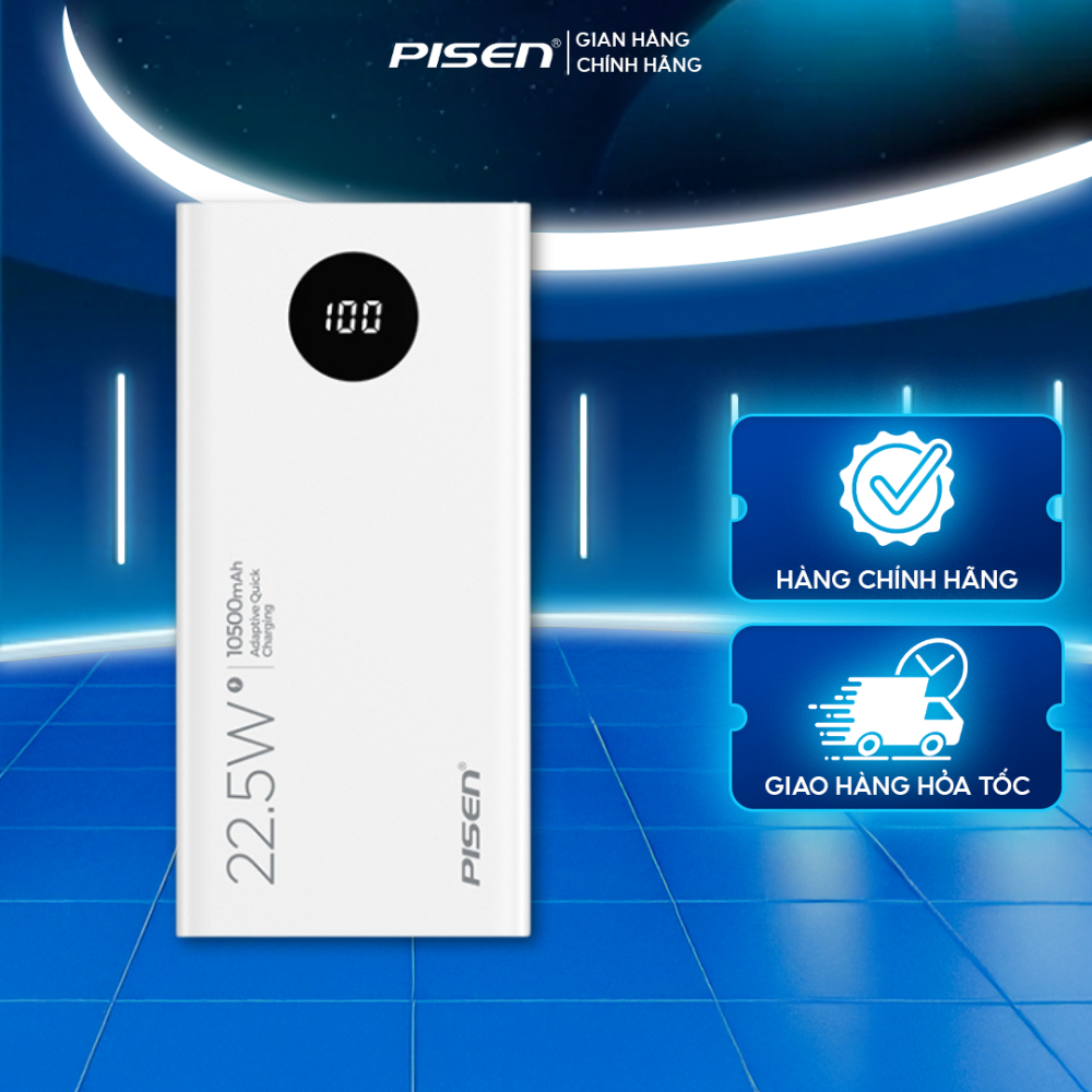 Sạc Dự Phòng Pisen Quick Sạc Nhanh 22.5W 10500mAh Cổng Sạc Phù Hợp Mọi Loại Máy | Shopee Việt Nam