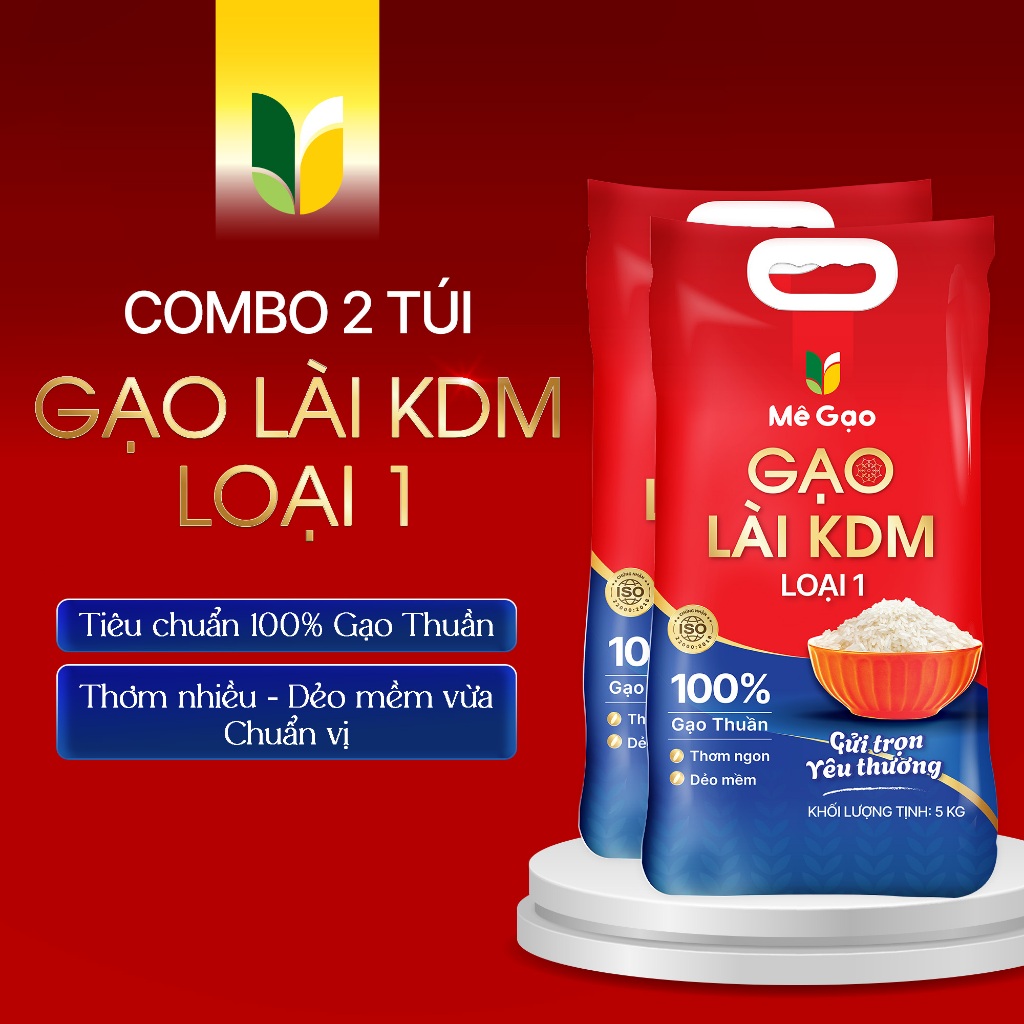 GẠO LÀI KDM LOẠI 1 - COMBO 2 TÚI 5KG - MÊ GẠO - THƠM NHIỀU - DẺO MỀM - 100% GẠO THUẦN | Shopee ...