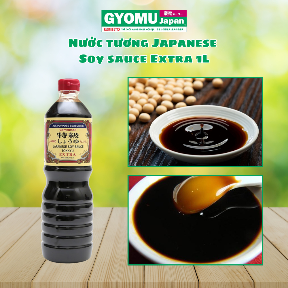 Nước tương Japanese Soy sauce Extra 1L - Gyomu Japan | Shopee Việt Nam