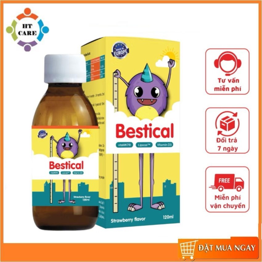 [Mua 3 tặng 1] Canxi Sinh Học BESTICAL Bổ Sung Vitamin D3 K2 Hỗ Trợ Tăng Chiều Cao Chắc Khỏe ...