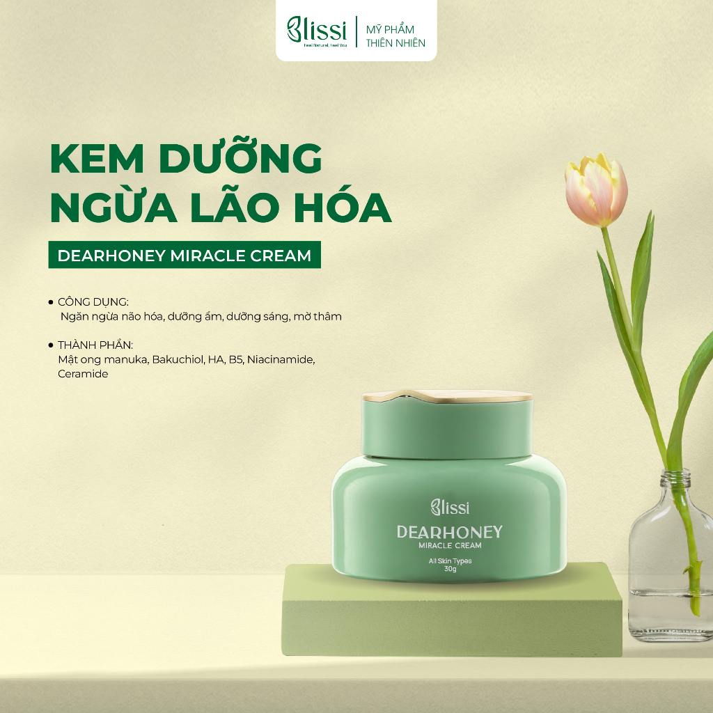 Kem dưỡng ẩm ngăn ngừa lão hóa Blissi Dearhoney - Dearhoney Miracle Cream 30g | Shopee Việt Nam
