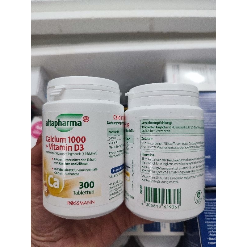 Đồ uống Altapharma Calcium 1000 + D3 lọ 300 viên | Shopee Việt Nam