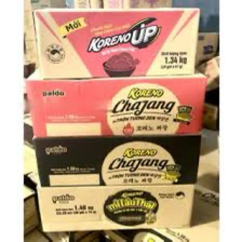 thùng mì tương đen, cay, lẩu thái, up koreno 78g | Shopee Việt Nam