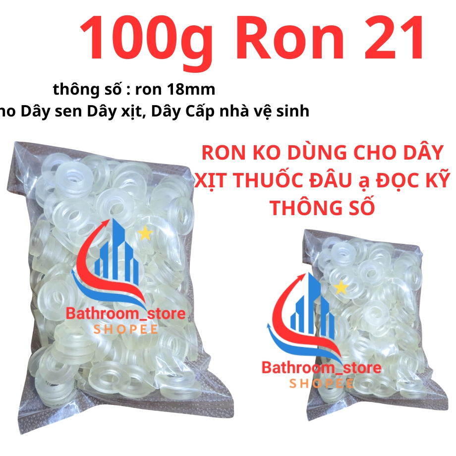 100g ron 21, 1 túi ron 21 (18mm) dùng cho dây sen dây xịt nhà vệ sinh ...