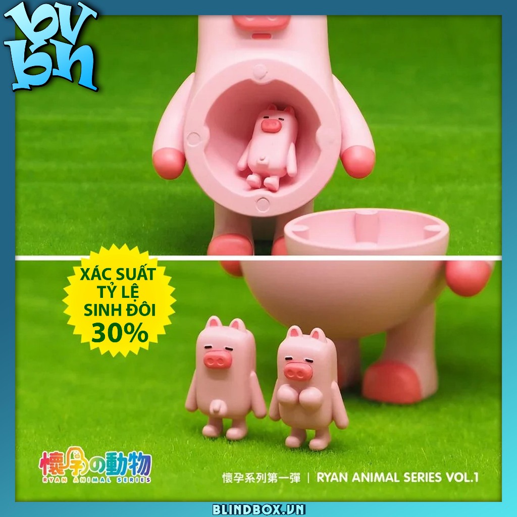 ( Hoả Tốc ) Hộp mù ngẫu nhiên Blindbox Ryan Animals Series 1 | Shopee ...