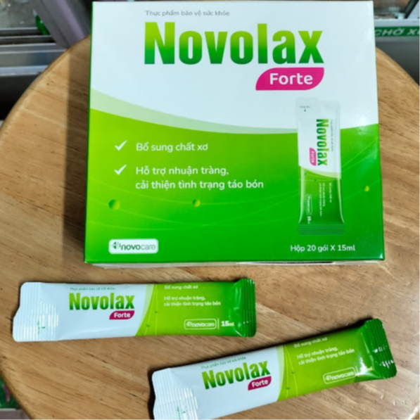 (Chính Hãng) Ống uống giảm táo bón Novocare Novolax Forte bổ sung chất ...