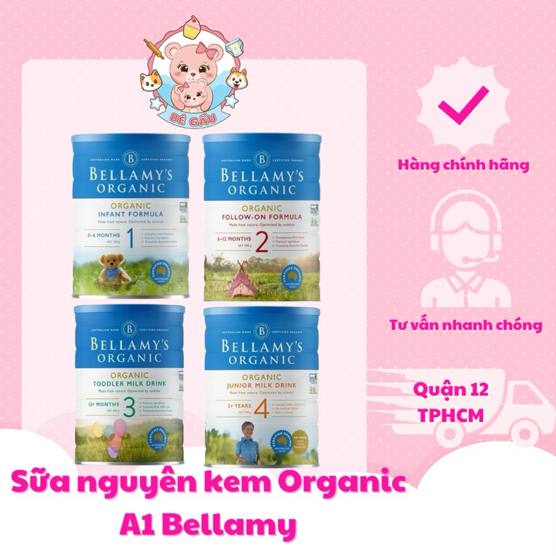 Sữa bột nguyên kem Bellamy’s Organic đạm A1 Úc | Shopee Việt Nam