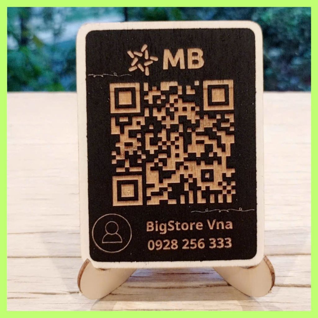 Bảng Gỗ decor Qr code - [ĐỂ BÀN & DÁN]. | Shopee Việt Nam