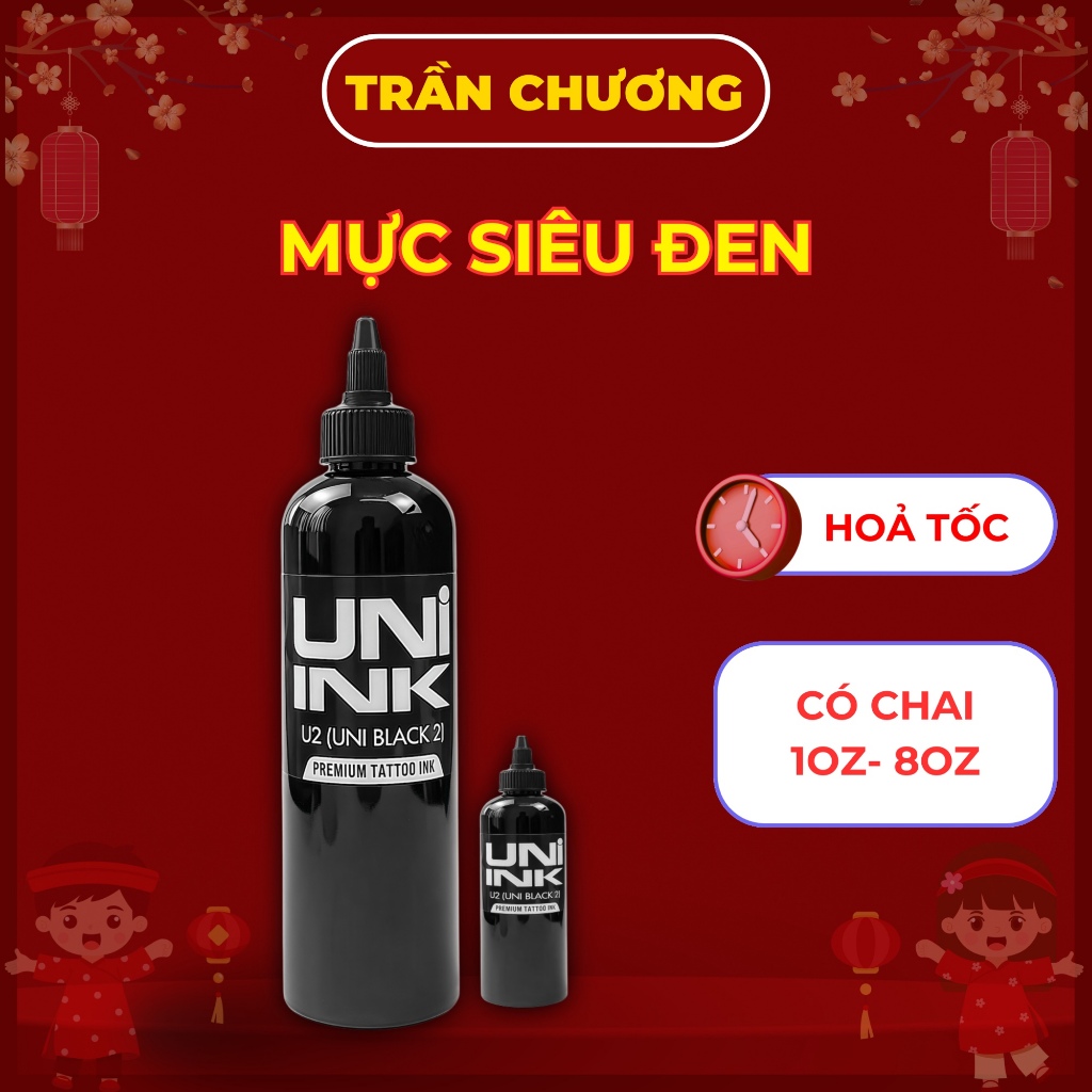 Mực xăm tattoo Uni Ink chai 1oz, 4oz, 8oz - Mực xăm Uni ink chính hãng | Shopee Việt Nam