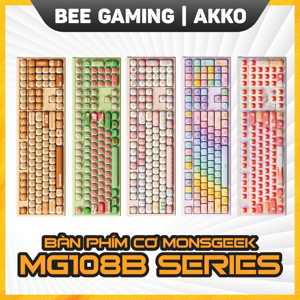Bàn phím cơ không dây AKKO x Monsgeek MG108B Series (Multi-modes ...