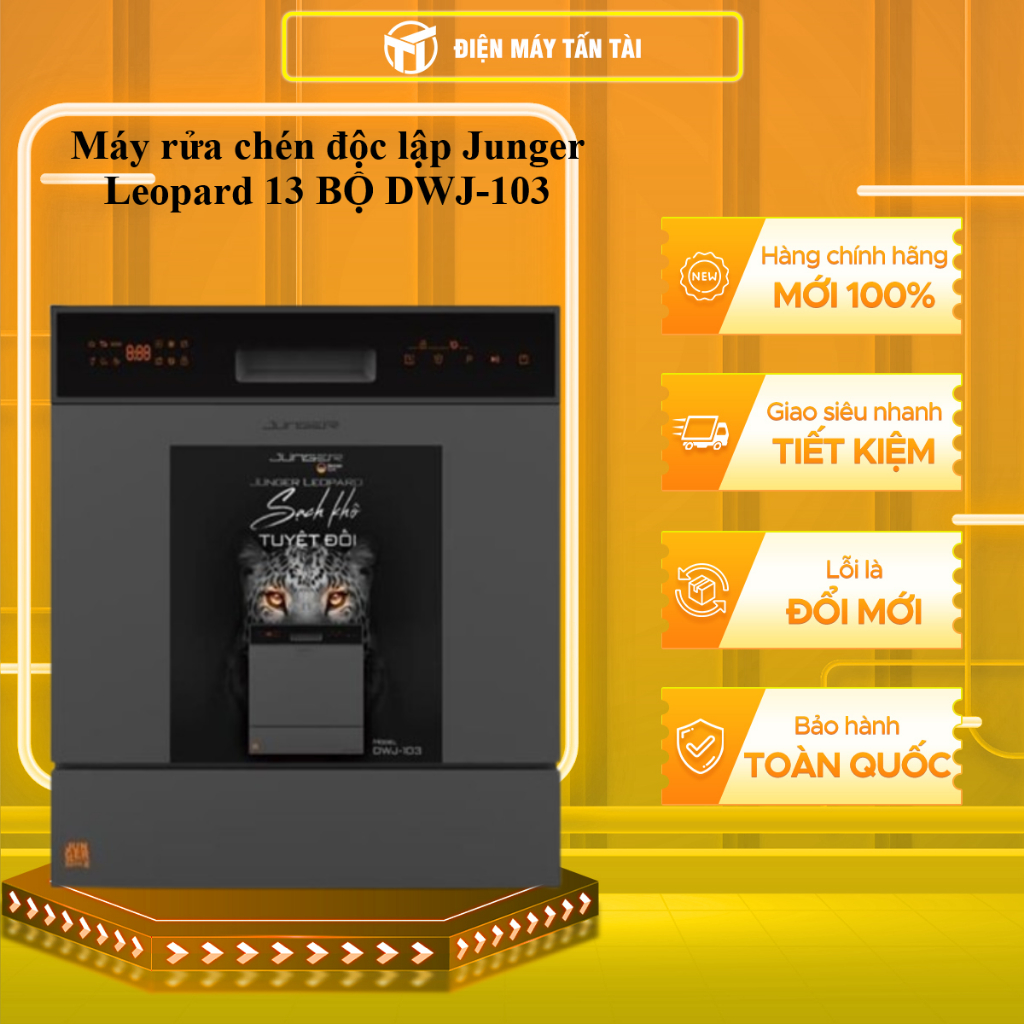 DWJ-103 - Máy rửa chén độc lập Junger Leopard 13 BỘ DWJ-103 - GIAO TOÀN ...