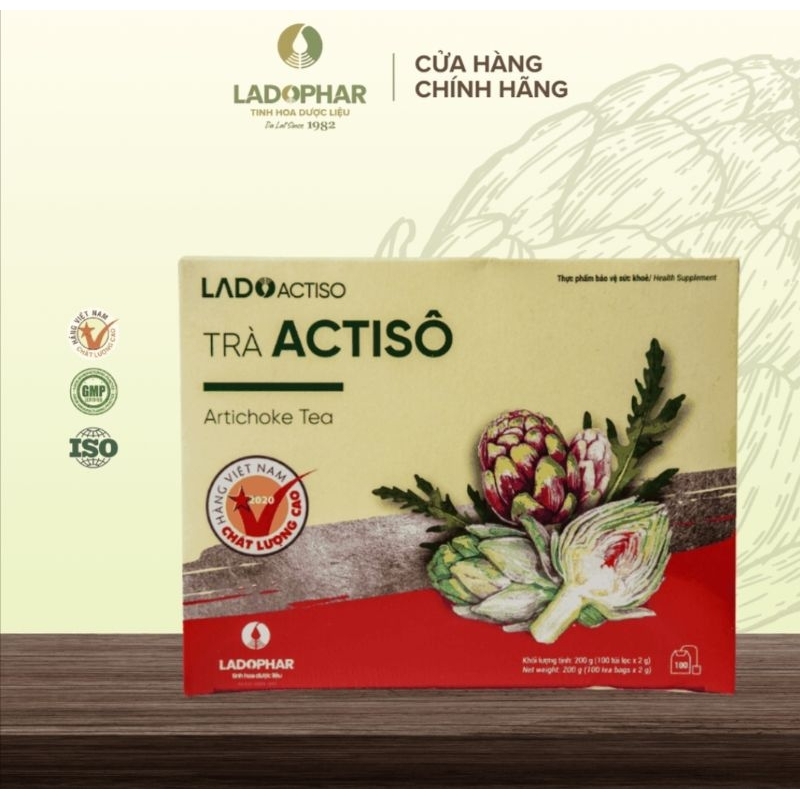 Trà Atiso Ladophar Hộp 100 túi lọc | Shopee Việt Nam