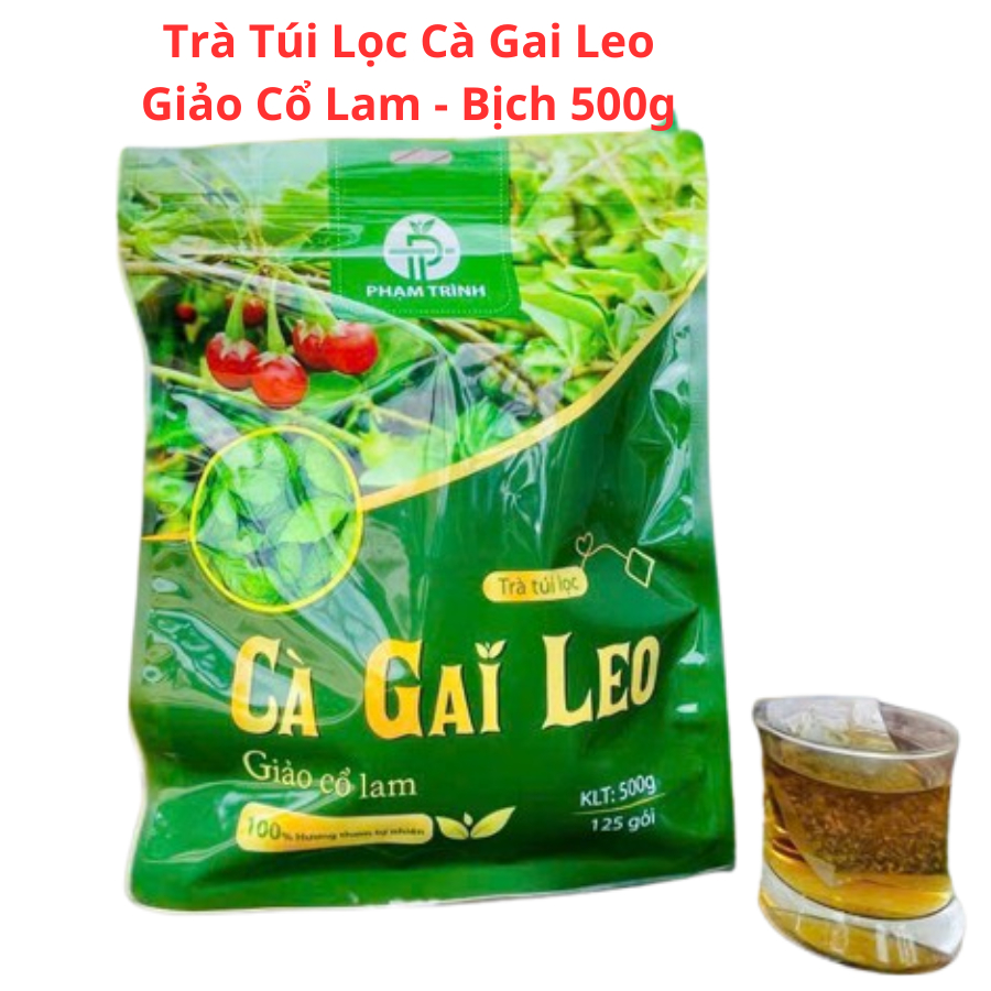 Trà Cà Gai Leo-Giảo cổ Lam Bịch 500g (125 Túi Lọc)- Hỗ Trợ Thanh Nhiệt ...