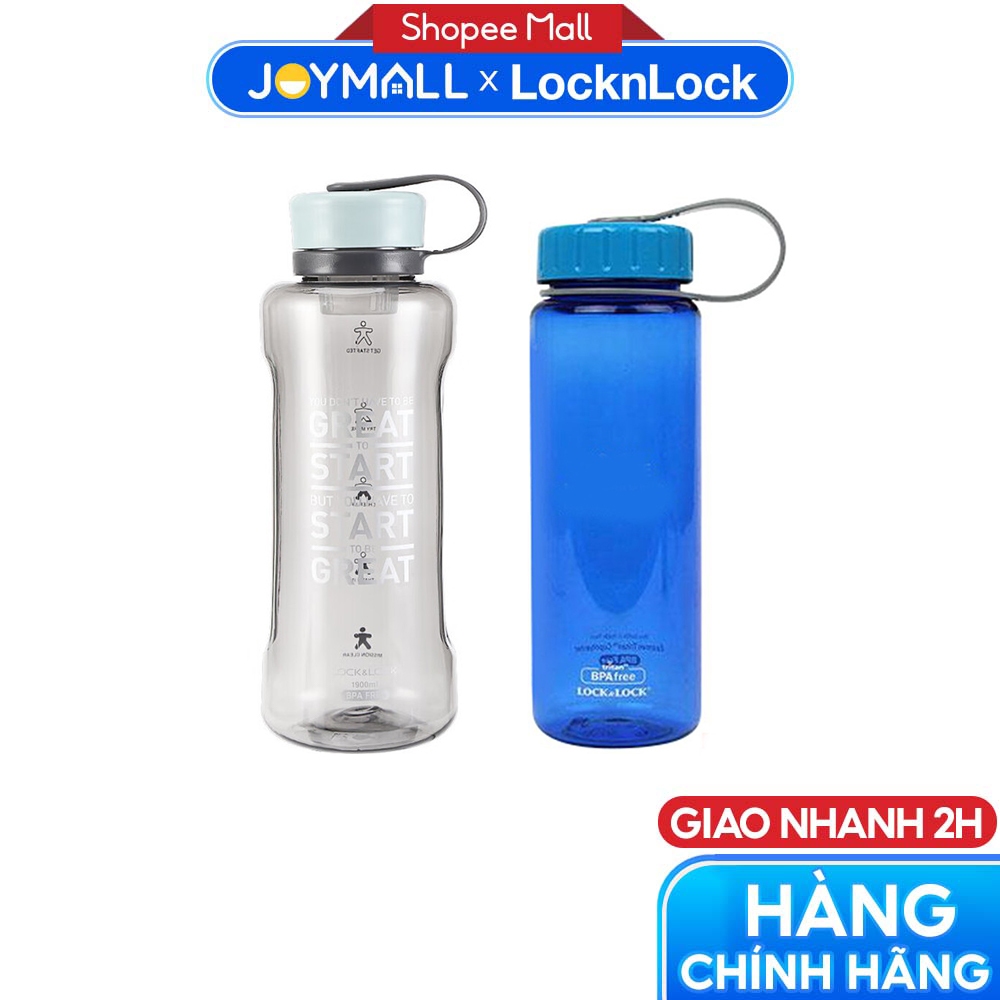 Bình Nước Nhựa LocknLock ABF856MIT 1.9L ABF613B 500ml, ABF612SM 400ml, Hàng Chính Hãng - JoyMall ...