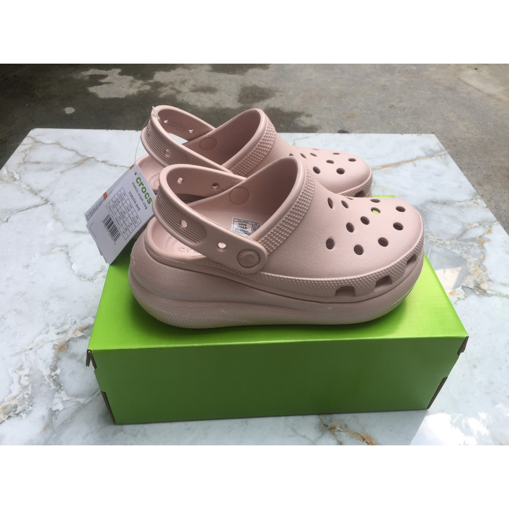 CrocsFanClub – Pb127 - Sục Crush đế cao nam nữ màu Hồng nhũ, model 2025 ...