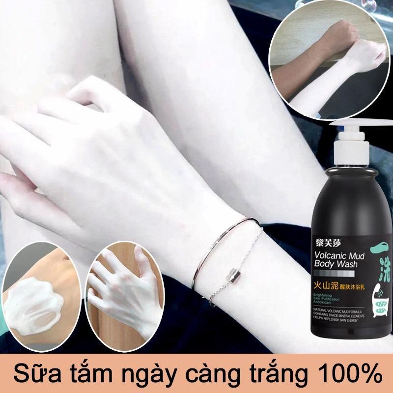 Sữa tắm bùn núi lửa 3 ngày làm trắng nhanh toàn thân ,Lưu hương lâu ...