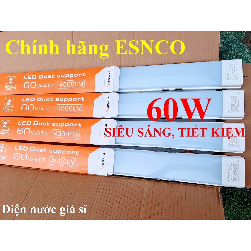 Combo 3 - 5 đèn led bán nguyệt 1m2 60W chính hãng ESNCO ánh sáng trắng 7000K, BH 2 năm | Shopee ...