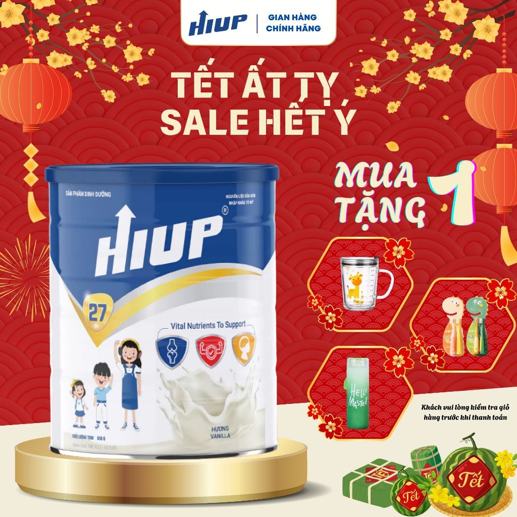 Sữa Hiup Sữa Bột HIUP Tăng Chiều Cao 650g Cho Bé Từ 2 Đến 15 Tuổi Chính ...