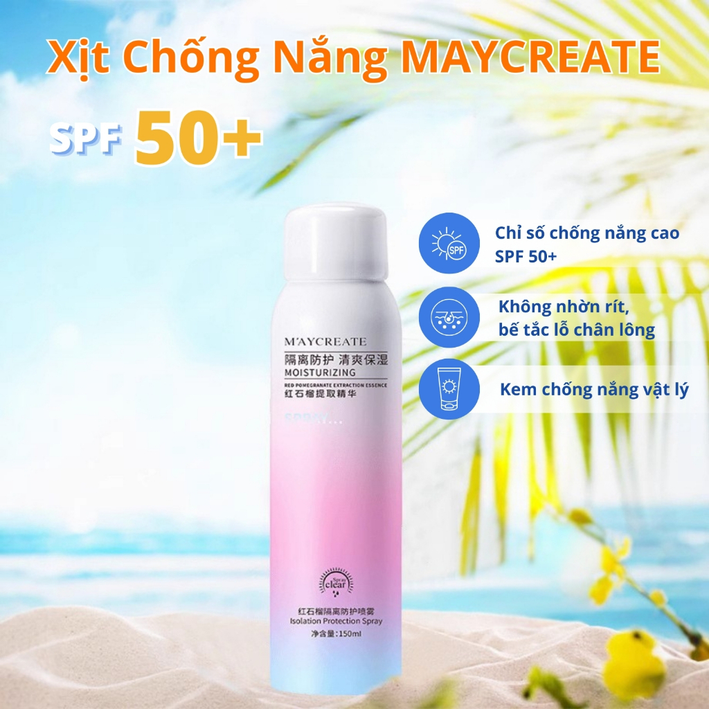 Kem chống nắng nâng tone body MAYCREATE SPF50+ 150ml - Dưỡng Body Sun ...