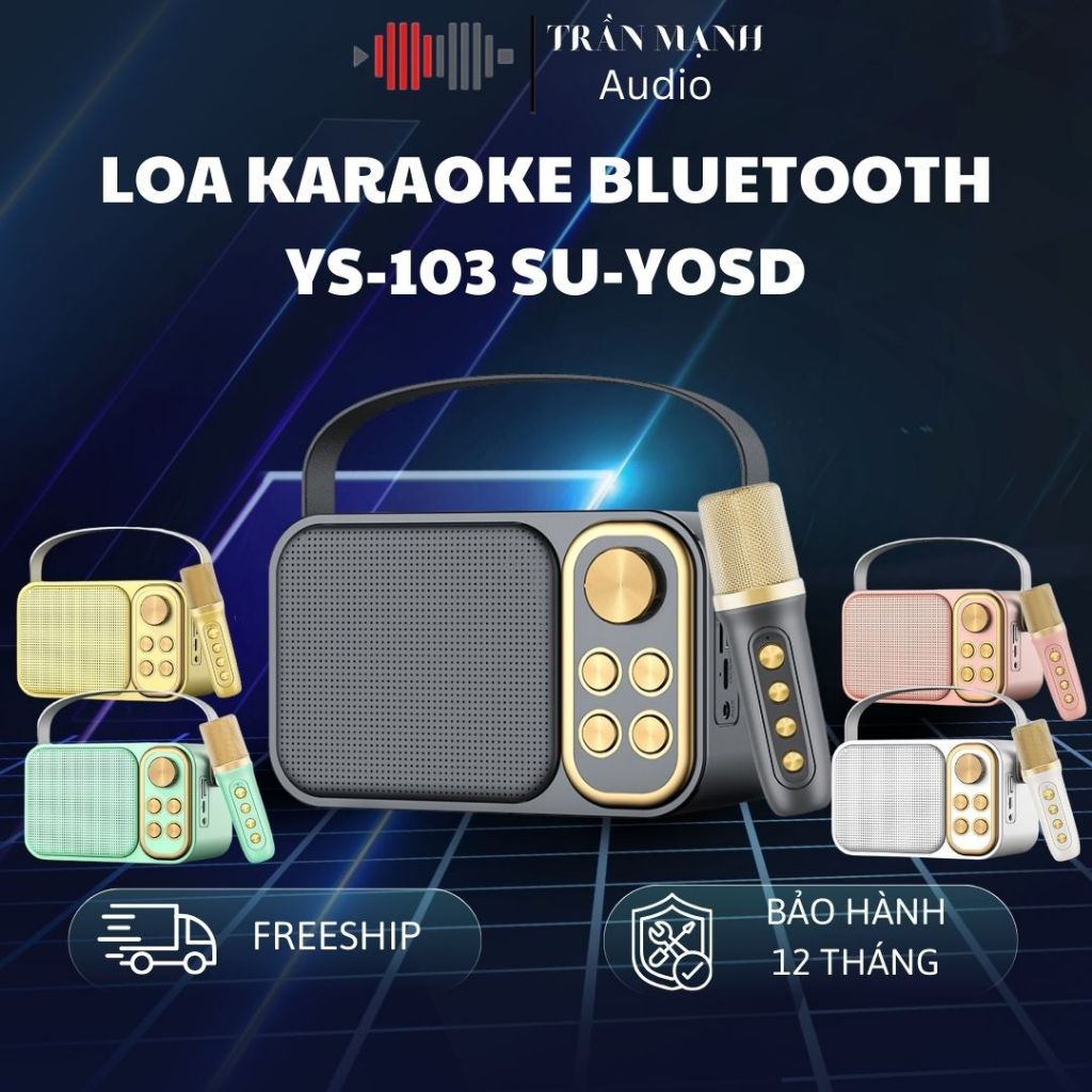 Loa Bluetooth Karaoke Su-Yosd YS103 - Loa xách tay mini YS-103 chất ...