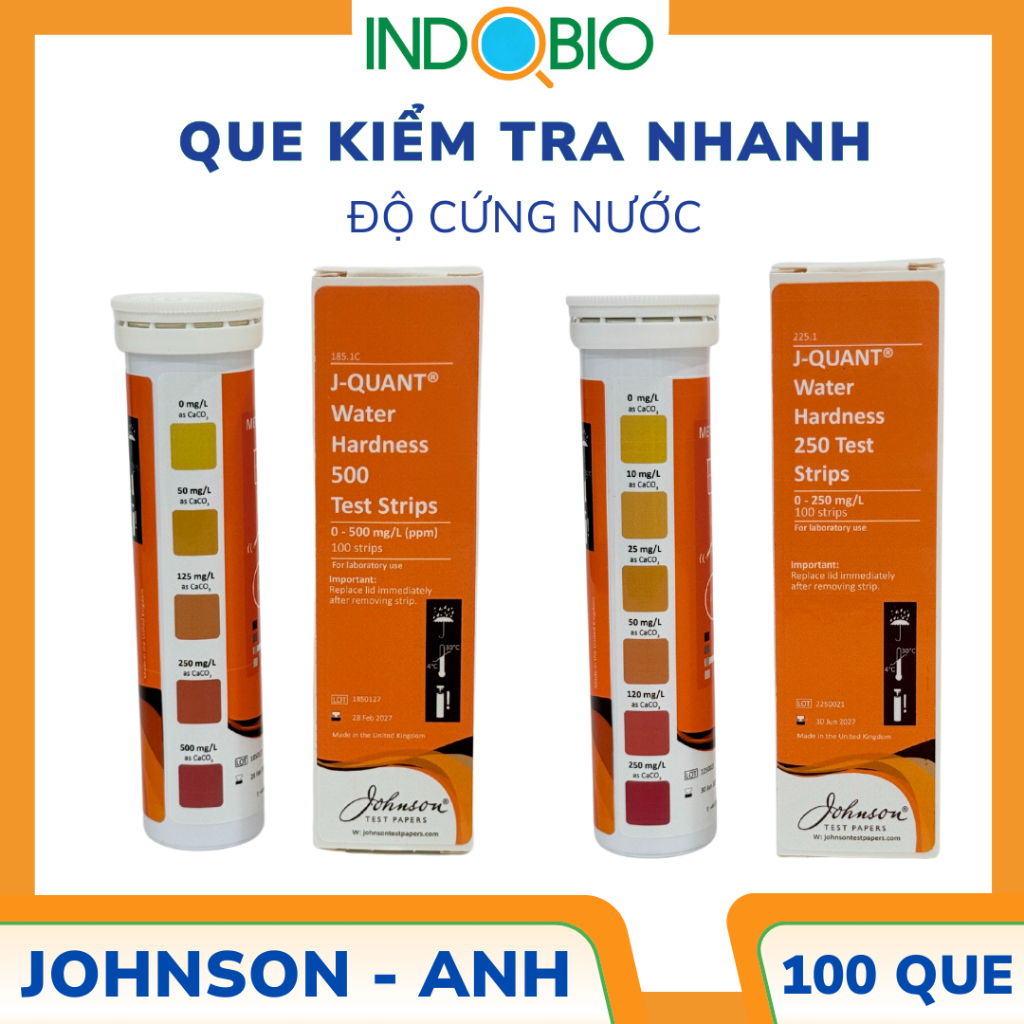 [HÀNG CÓ SẴN] TEST THỬ NHANH ĐỘ CỨNG 0-500 PPM VÀ 0-250 PPM JOHNSON-ANH ...