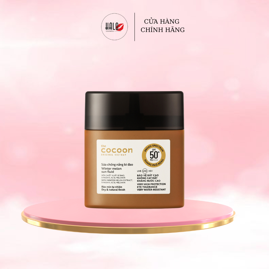 Sữa chống nắng Cocoon Winter Melon Sun Fluid Broad-Spectrum SPF 50 ...