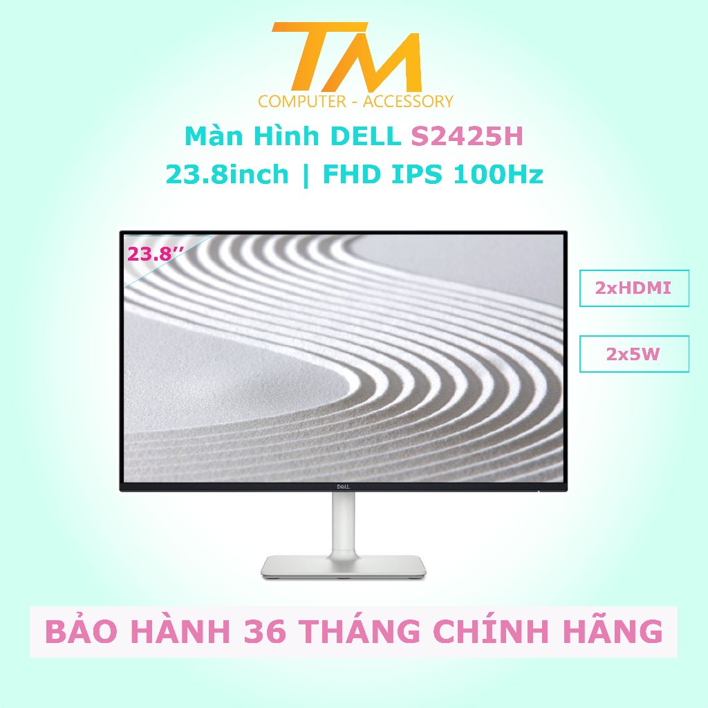 Màn hình Dell S2425H 23.8 inch | FHD 1920x1080, IPS, 100Hz, 4ms, 2x HDMI, 2X5w Speaker | Shopee ...