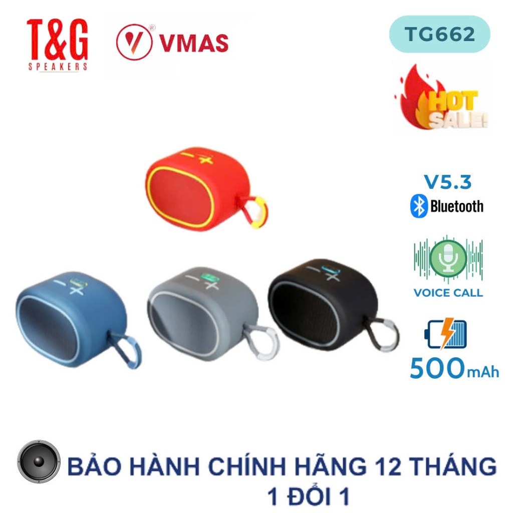 Loa Bluetooth T&G TG662 Mini WSGRE Loa trầm không dây di động, âm thanh ...