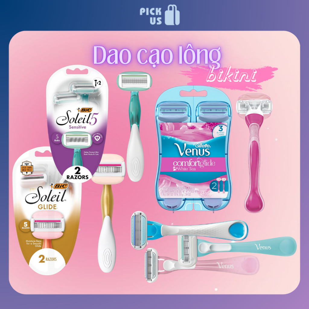 Dao cạo Venus Sensitive | Venus Comfortglide White Tea, BIC Soleil ...