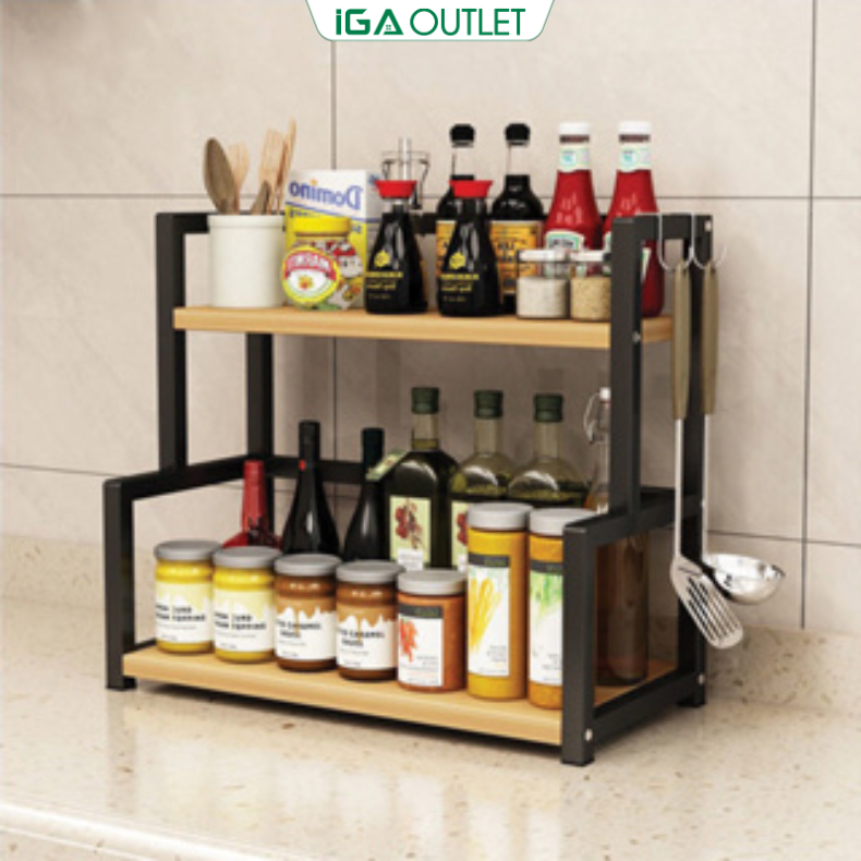 Kệ gia vị để bàn Nora cho phòng bếp gọn gàng thương hiệu IGA - IGA04 ...