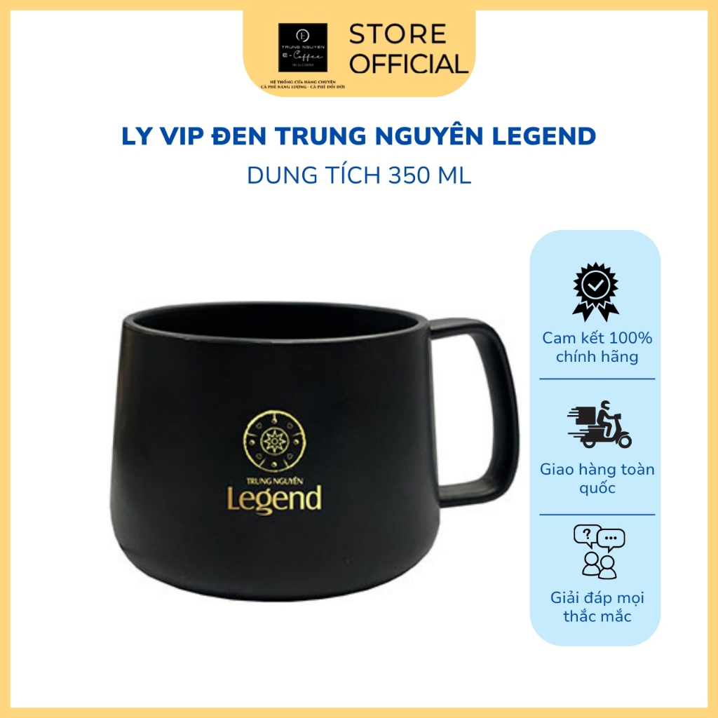 Ly sứ Legend VIP Đen Trung Nguyên Legend - 350ml | Shopee Việt Nam