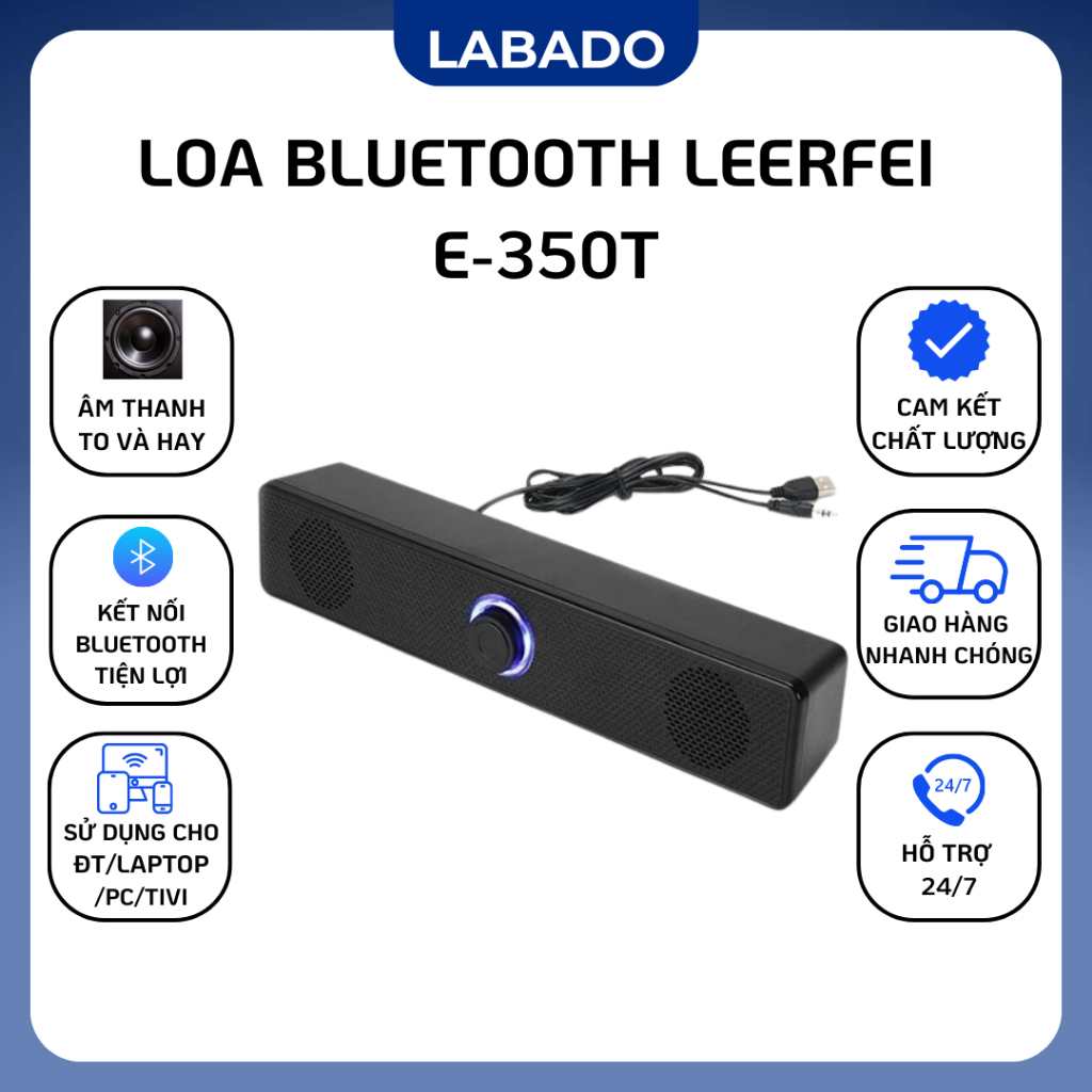Loa bluetooth vi tính Leerfei E-350T Loa bluetooth mini cho máy tính vi ...