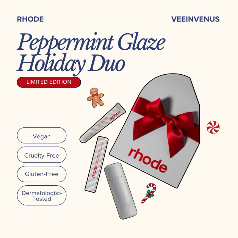 veeinvenus | Set son dưỡng + toner Rhode Peppermint Glaze Holiday Duo ...