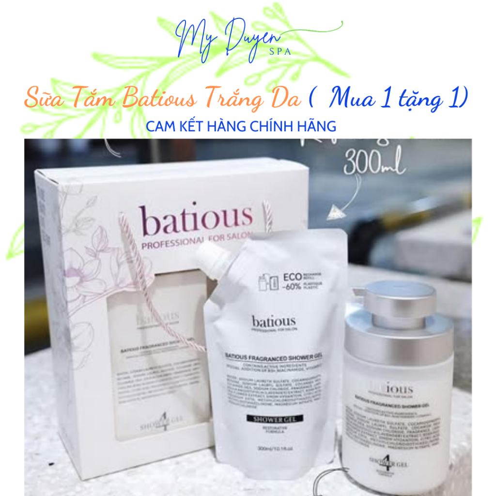 Sữa Tắm Batious Trắng Da 500ml ( Mua 1 Tặng 1 Túi Refill 300ml ) My ...