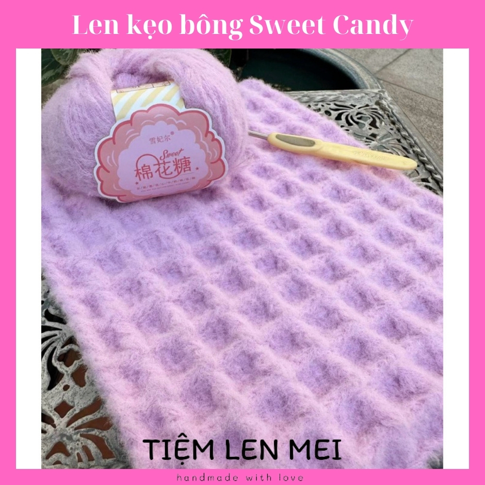 🌸 Len kẹo bông (Sweet Candy) - Móc khăn thú bông siêu xinh - Trọng lượng 40gram 🌸 | Shopee Việt Nam