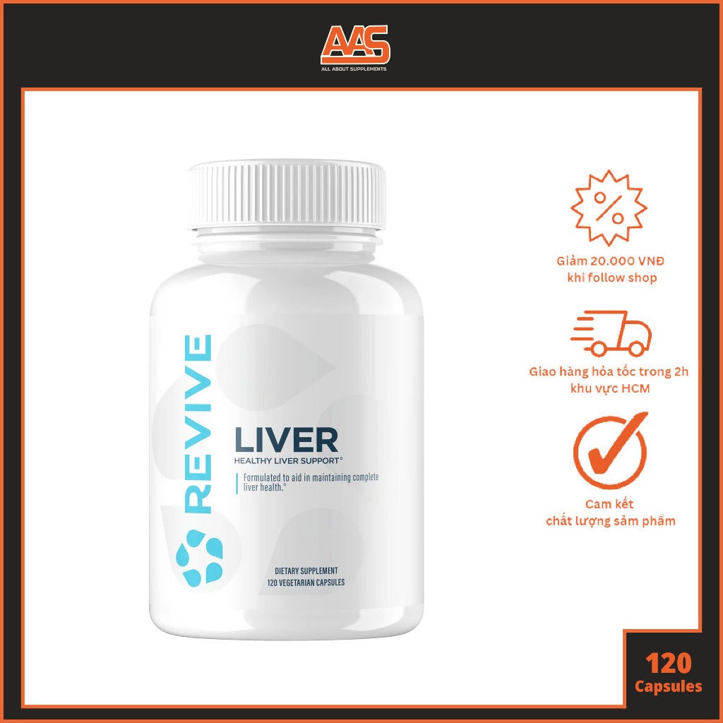 REVIVE - LIVER - 120 Viên - Thực phẩm bảo vệ và phục hồi chức năng gan by CBUM | Shopee Việt Nam