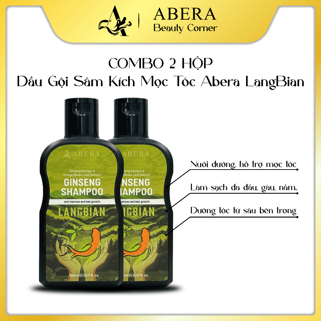 [COMBO 2 HỘP] Dầu Gội Thảo Dược Abera LangBian | Kích mọc tóc, Nuôi dưỡng tóc chắc khỏe | Shopee ...