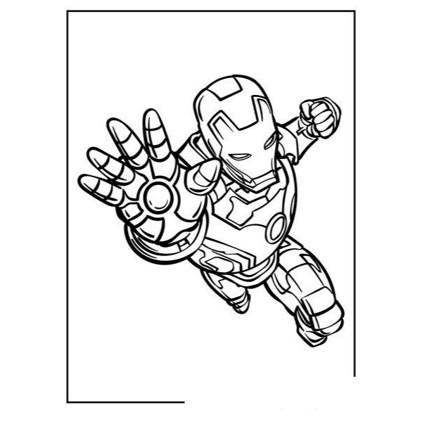 Bộ 25 tranh tô màu Avengers, giấy tô màu Siêu anh hùng Marvel dành cho ...