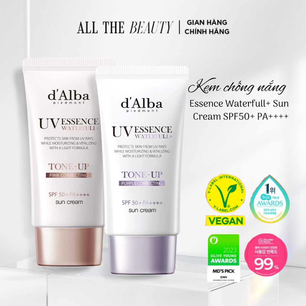 Kem chống nắng nâng tông da DALBA UV Essence Waterfull Tone-up Sun Cream SPF 50+ PA++++ 50ml ...