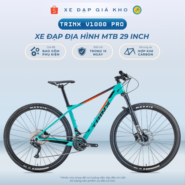 Xe Đạp Địa Hình MTB TrinX V1000 Pro 29 Inch | Shopee Việt Nam