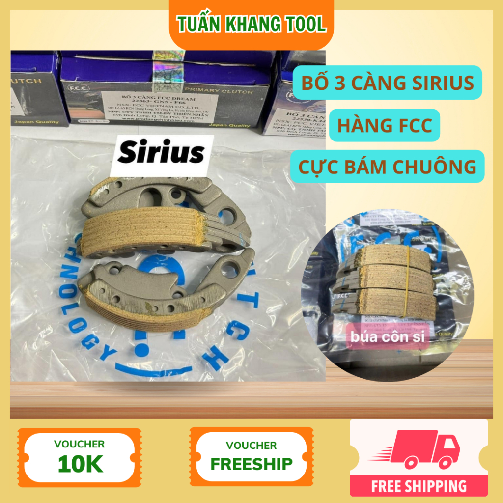 Búa côn Sirius FCC, bố 3 càng Sirius, côn văng 3 búa Sirius chính hãng ...