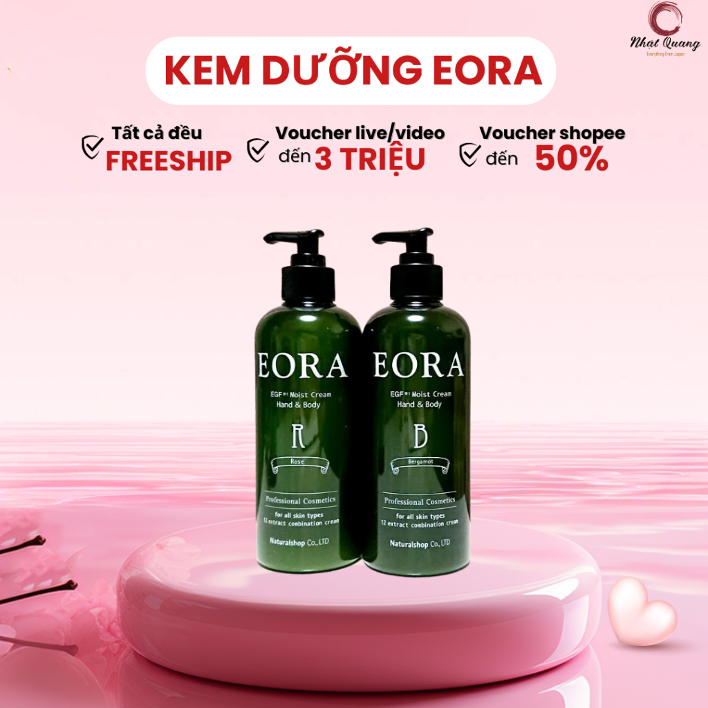 Kem dưỡng ẩm da cao cấp EORA Hand&Body 370g-Natural nội địa Nhật | Shopee Việt Nam